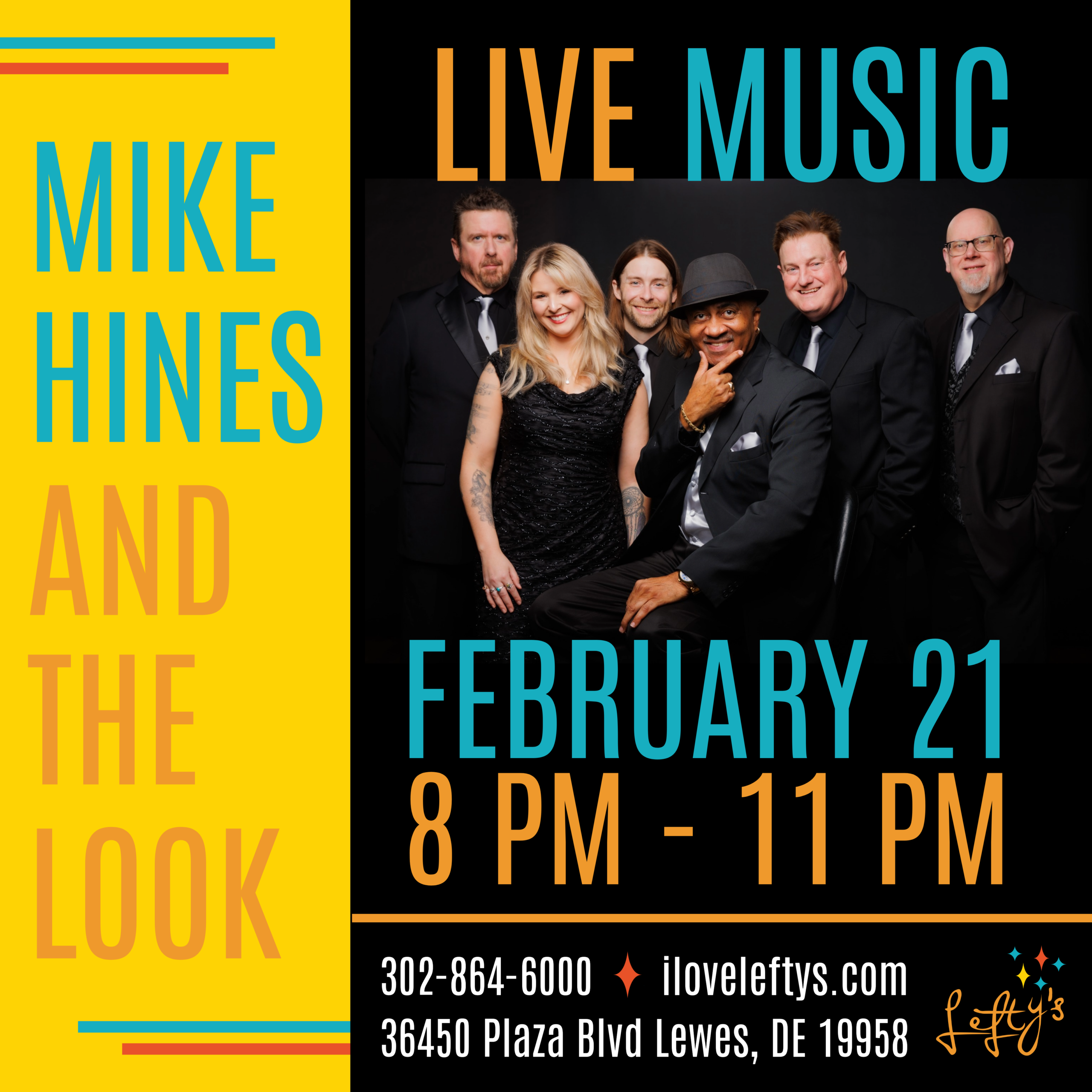 Mike Hines & The Look Live on Stage - Lefty's Alley & Eats